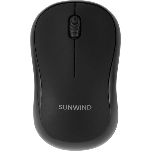 Мышь SUNWIND SW-M200, беспроводная, USB, черный (1611650)