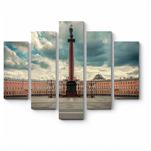 Модульная картина Александровская колонна на Дворцовой площади 85x68