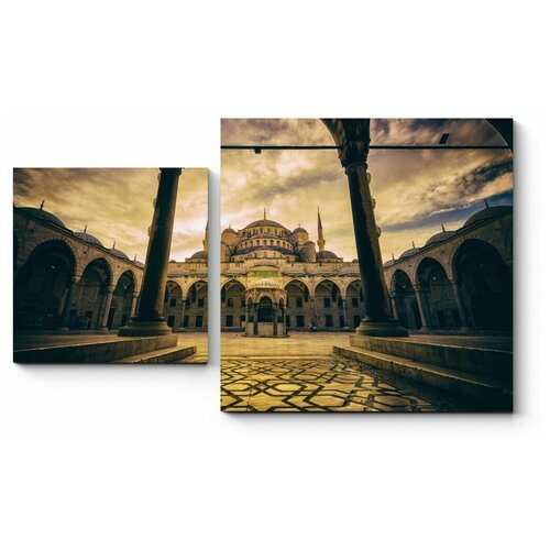 Модульная картина Мечеть в пасмурную погоду60x36