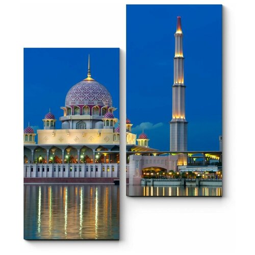 Модульная картина Сияющая мечеть, Куала-Лумпур70x88
