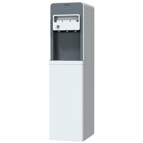 Кулер для воды напольный для дома / офиса, нагрев / охлаждение компрессорное Sonnen Fsc-03ba, 3 крана, серый, 455417