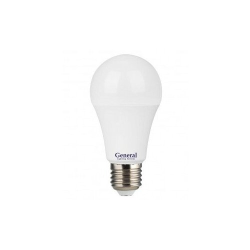 Светодиодная LED лампа General ЛОН A60 E27 14W 6500K 6K 60x110 пластик/алюмин. 637200 (упаковка 10 штук)