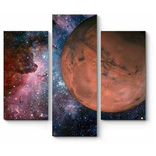 Модульная картина Марс и Вселенная 110x99