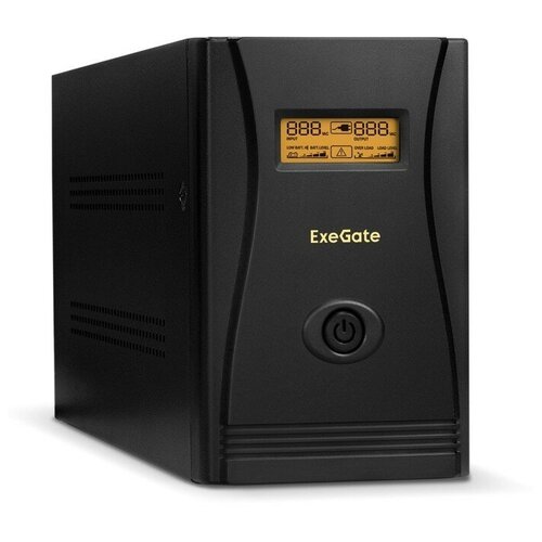 EXEGATE ИБП EX292634RUS ИБП SpecialPro Smart LLB-2200. LCD. AVR.4C13. RJ. USB <2200VA 1300W, LCD, AVR, 4 C13, RJ45 11, USB, металлический корпус, Black>
