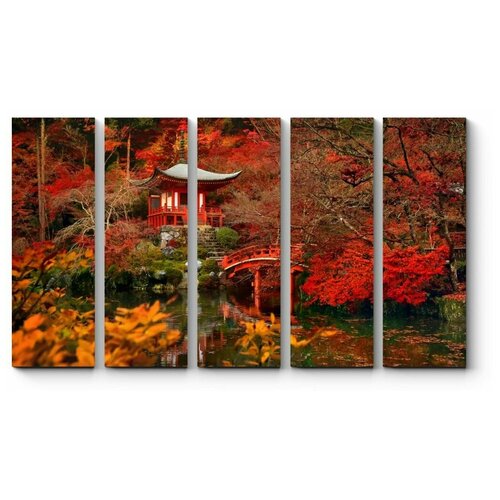 Модульная картина Красная осень в Киото110x66
