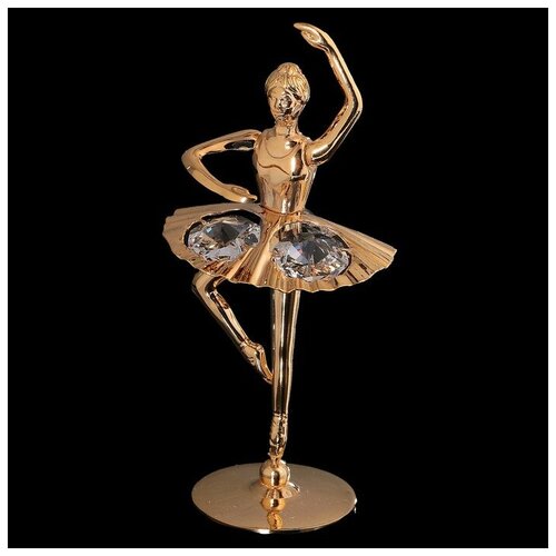 Сувенир «Балерина с поднятой рукой», 6х6х11 см, с кристаллами
