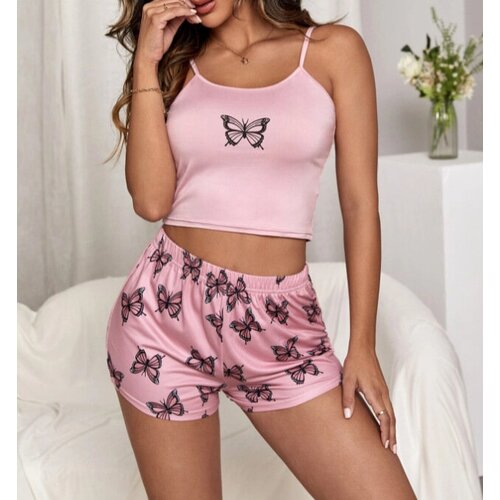 Пижама , размер 48, розовый