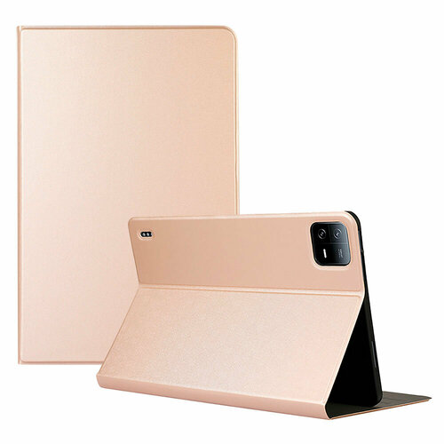 Чехол для планшета Xiaomi Mi Pad 6 / Mi Pad 6 Pro (11 дюймов), кожаный, трансформируется в подставку (золотой)