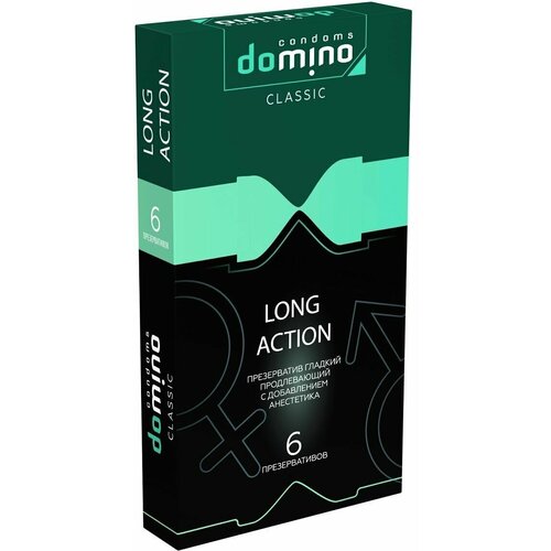 Презервативы с пролонгирующим эффектом DOMINO Classic Long action - 6 шт.