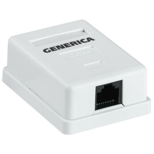 Розетка информационная RJ45 кат.5е UTP 1 порт настенная GENERICA ITK CS2-1C5EU-12-G (4шт.)