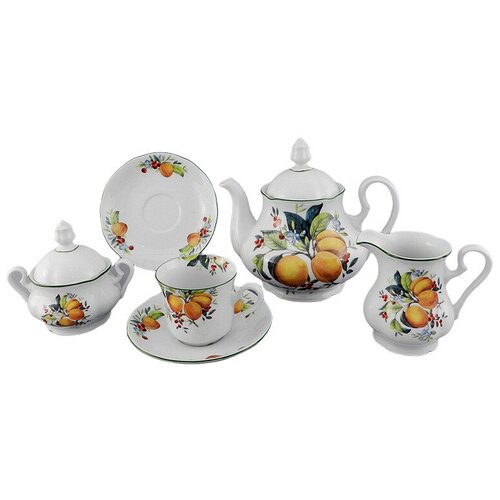 Чайный сервиз на 6 персон 15 предметов Leander "Мэри-Энн /Абрикосы" / 157998