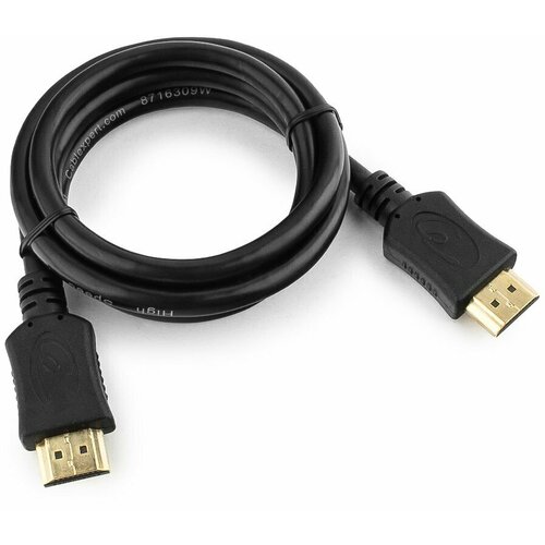 Набор из 3 штук Кабель HDMI Cablexpert CC-HDMI4L-1M, 1 м, v2.0, 19M/19M, серия Light, черный, позолоченные разъемы, экран