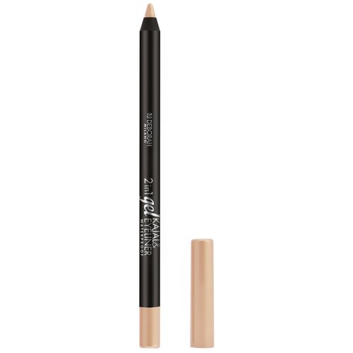 DEBORAH Карандаш для век 2 in 1 Gel Kajal & Eyeliner Pencil, оттенок 06 сливочный