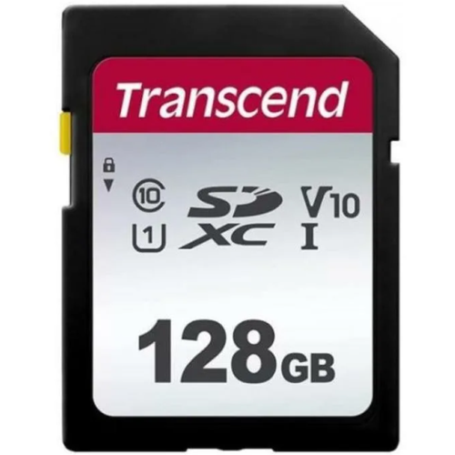 Карта памяти Transcend SDXC 128 ГБ Class 10, V10, A1, UHS-I, R/W 100/25 МБ/с, 1 шт., черный