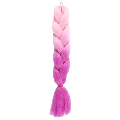 Queen Fair пряди из искусственных волос Zumba двухцветный, светло-розовый/светло-фиолетовый