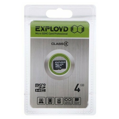 SD - SECURE DIGITAL EXPLOYD MicroSDHC 4GB Class4