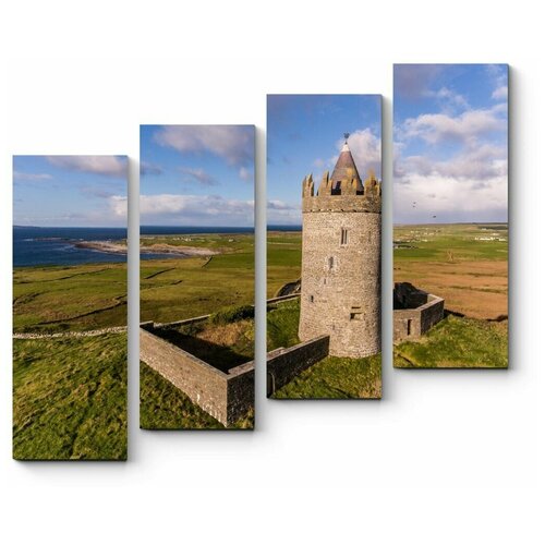 Модульная картина Башня замка в Ирландии150x129