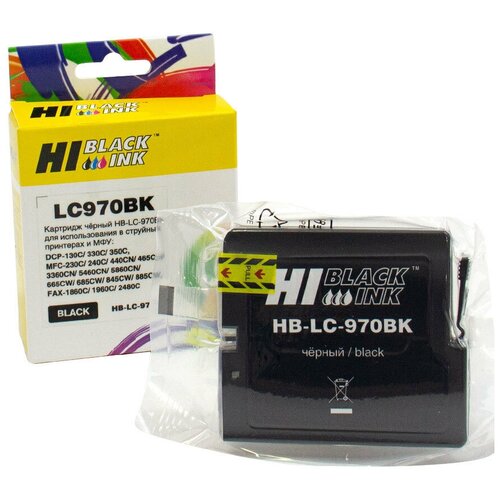 Картридж Hi-Black для Brother MFC-260c/235c/DCP-150c/135c. LC970Bk/LC1000Bk. black