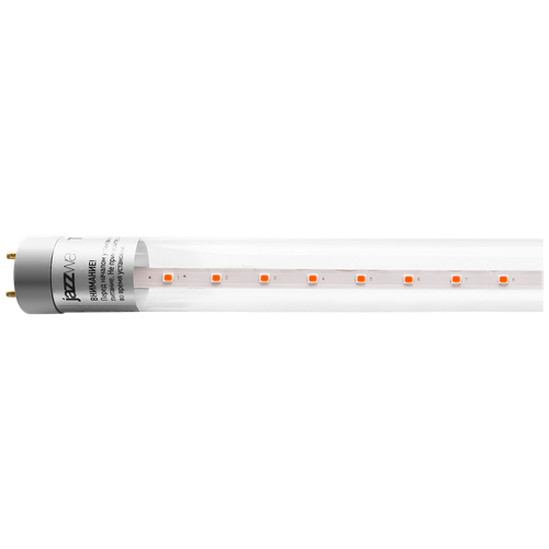 Лампа светодиодная LED 8Вт Т8 для растений прозрачная 600 мм G13 | код 5025899 | JazzWay (6шт. в упак.)