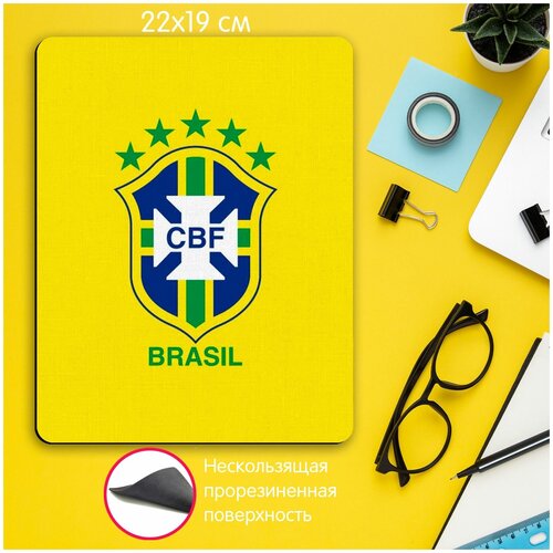 Игровой коврик для мыши Сборная Бразилии по футболу