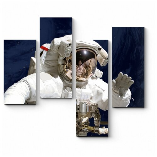 Модульная картина Привет из открытого космоса 154x144