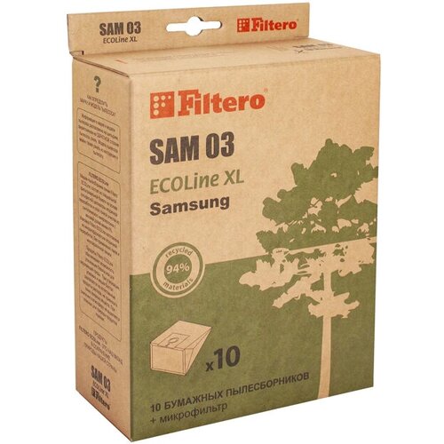 Пылесборники FILTERO ECOLine XL SAM03 (10+фильтр)