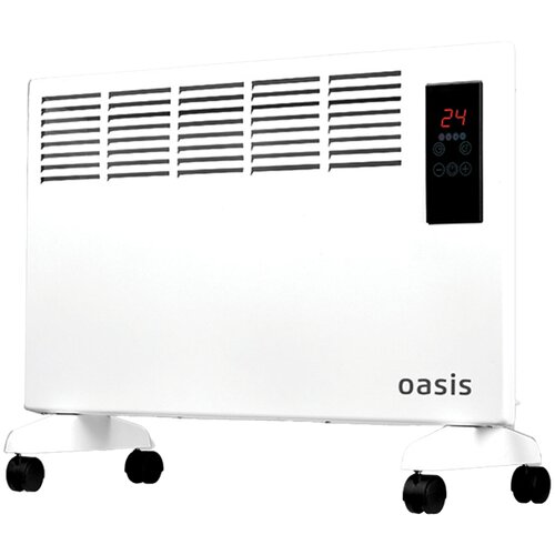 Конвектор Oasis DK-15, 1500 Вт, электронный термостат, дисплей, пульт, белый