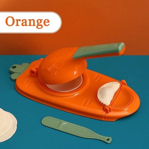 Ручная форма для пельменей, оранжевая