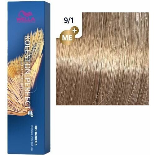 Wella Professionals Профессиональная краска для волос Koleston Perfect ME+ 9/1 Кремовое облако, 60 мл
