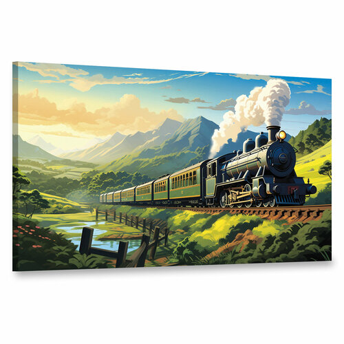 Интерьерная картина 100х60 "Поезд"