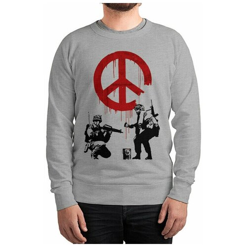 Свитшот DS Apparel, размер XXL, серый