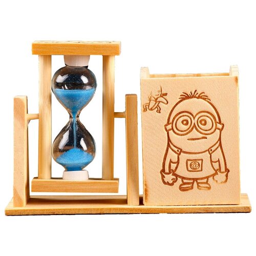 Песочные часы "Любовь рисовать", сувенирные, с карандашницей, 9.5 х 13.5 см, микс