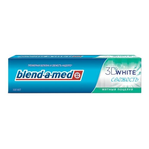 Зубная паста Blend-a-med 100 мл Бленд-а-мед 3D White "Мятный Поцелуй" (12770)