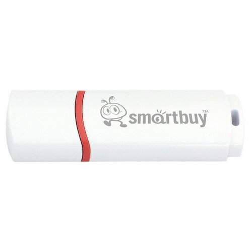 Комплект 30 штук, Флеш-память Smartbuy Crown, 64Gb, USB 2.0, бел, SB64GBCRW-W