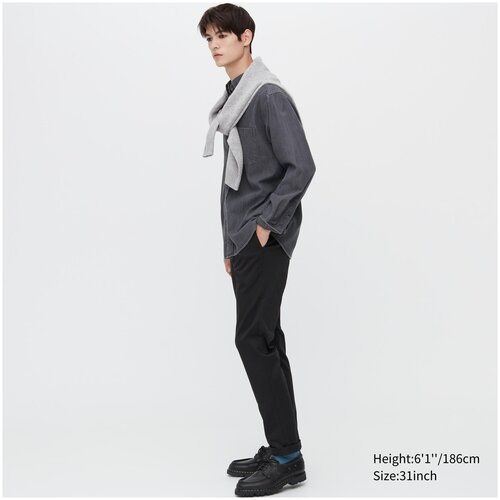 Брюки Uniqlo, размер 36inch, черный