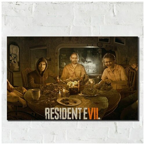 Картина интерьерная на дереве игра Resident Evil 7 Biohazard (Обитель зла 7) - 11934