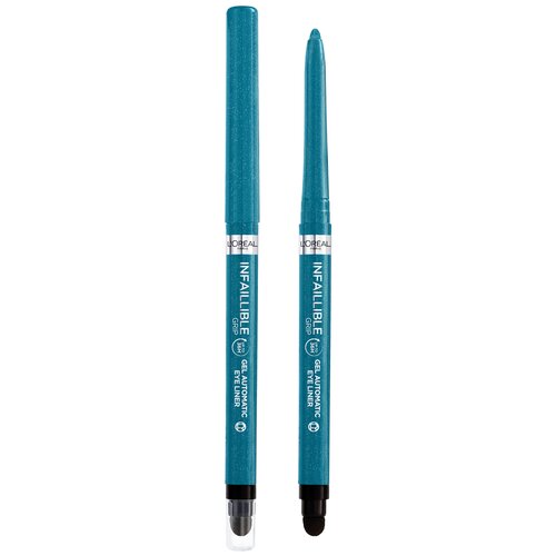 L'Oreal Paris Автоматический гелевый карандаш для глаз Infaillible Grip, оттенок turquoise faux fur