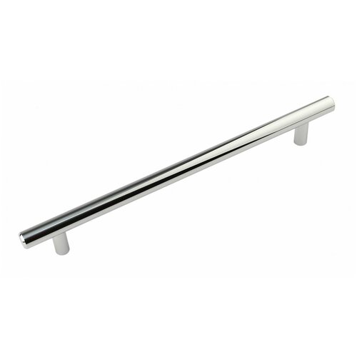 Мебельная ручка - рейлинг, длина 192 мм, диаметр 12 мм, цвет - хром
