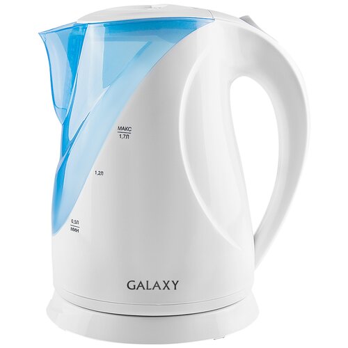 Чайник GALAXY LINE GL0202, белый/голубой