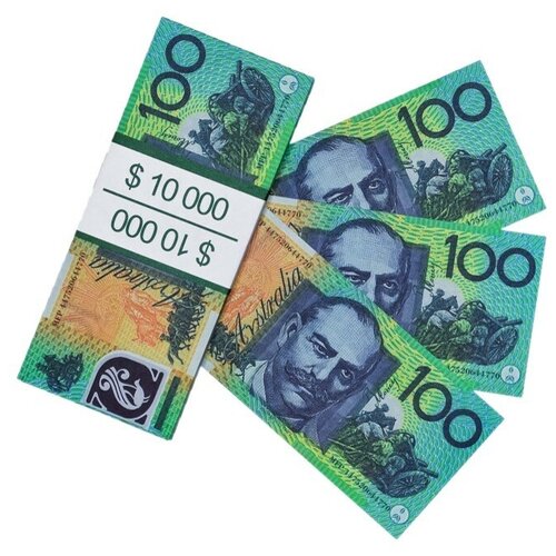 Забавная пачка денег 100 австралийских долларов, сувенирные деньги для розыгрышей и приколов