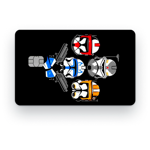 Наклейка на банковскую карту, стикер на карту, маленький чип, мемы, приколы, комиксы, стильная наклейка Звездные Войны, Star Wars №10