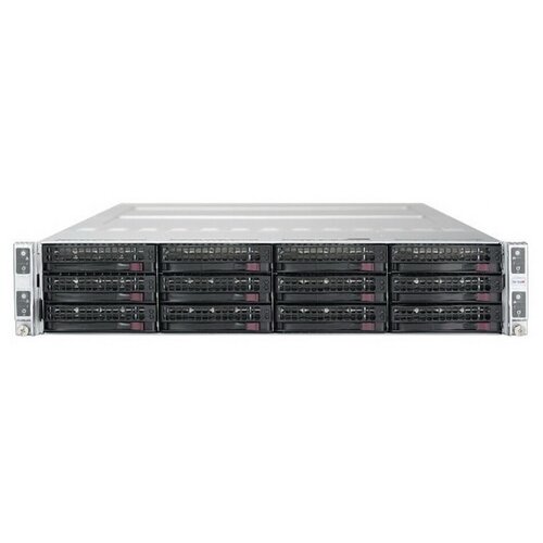 Платформа системного блока SuperMicro (SYS-6029TP-HTR) 2U, 4 node: 2xLGA3647, 16xDDR4, 3x3.5" bays, SATA, SIOM, IPMI, 2x2200W