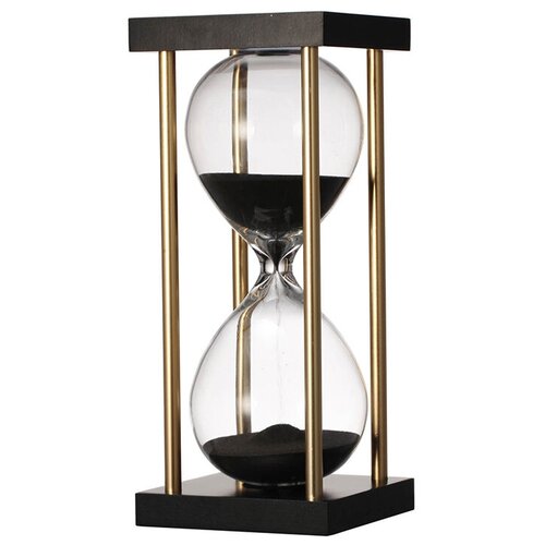 75731-BLAC Декоративное изделие Песочные часы (15 минут) 7x7x18см, Glasar