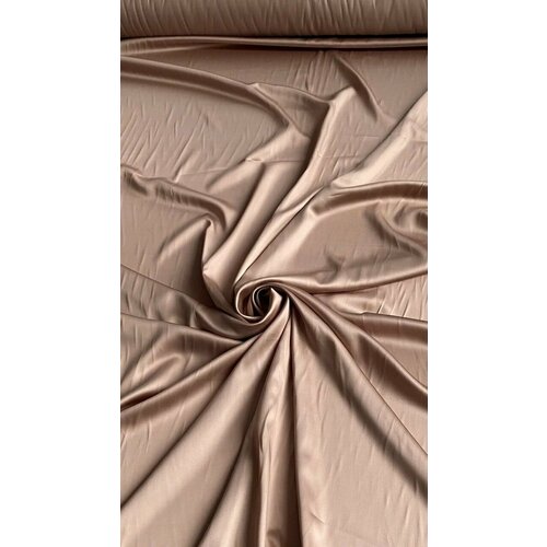 Простыня на резинке из премиальной ткани Тенсель Caramel 140x200x30