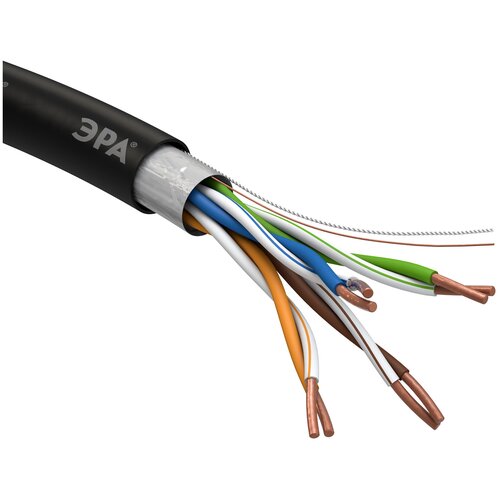 ЭРА Кабель витая пара F/UTP 4x2x24AWG Cat5e CU PE OUTDOOR 305 м SIMPLE (1/32) (1/32)