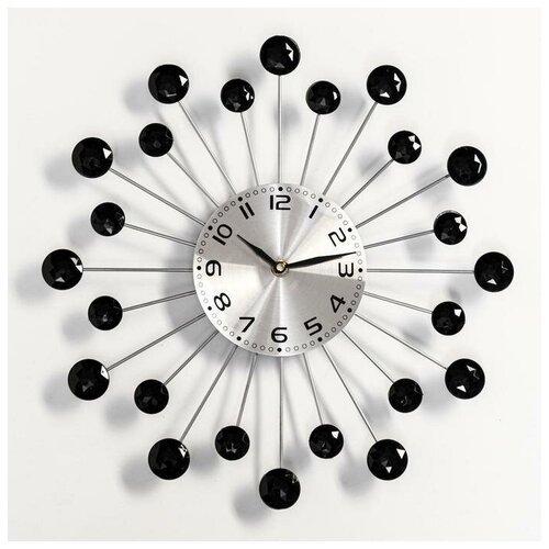 Часы настенные, серия: Ажур, Лучики, плавный ход, d-34 см, циферблат 12 см