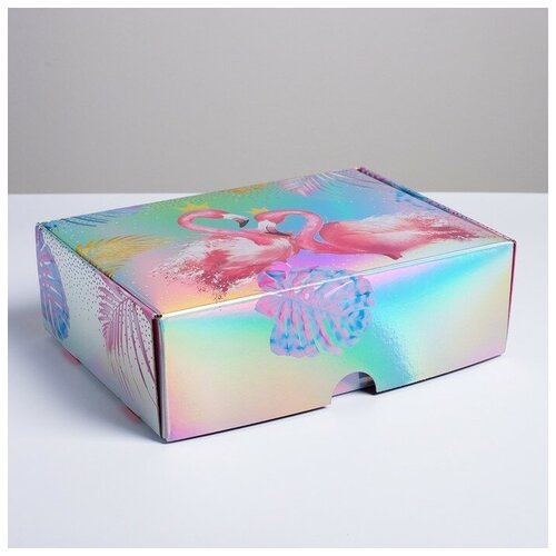 Складная коробка «Тропики», 30,5 × 22 × 9,5 см