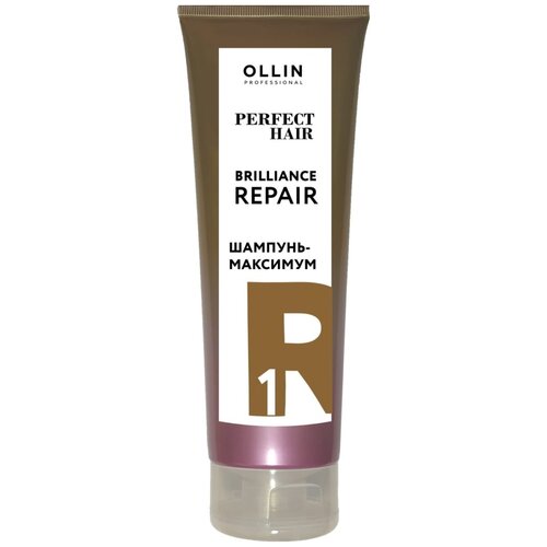 OLLIN Professional шампунь-максимум Perfect Hair Brilliance Repair 1 Подготовительный Этап, 250 мл