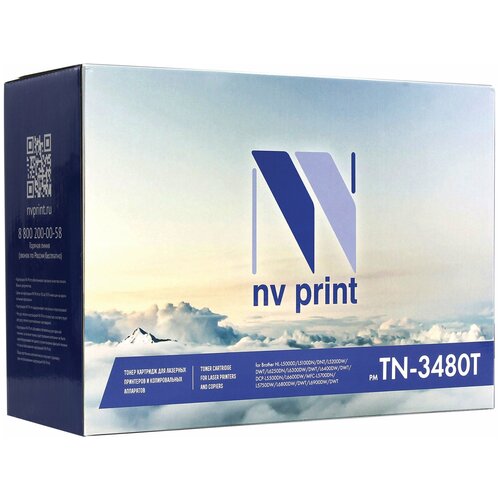 Картридж для лазерных принтеров NV PRINT Brother HL-L5000D, L5100DN, L5200DW, 8000 стр NV-TN3480