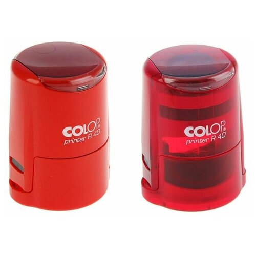 Оснастка для печати круглая Colop Printer R40 40 мм с крышкой красная